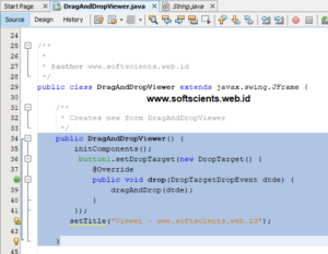 Belajar Java - Drag and Drop - Softscients