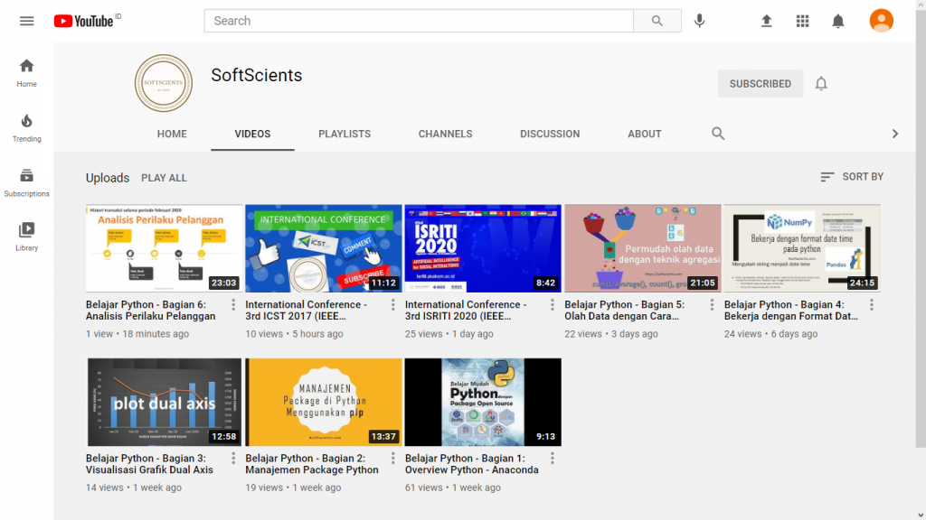 Video Tutorial Belajar Python Bagian 1 Softscients 9778